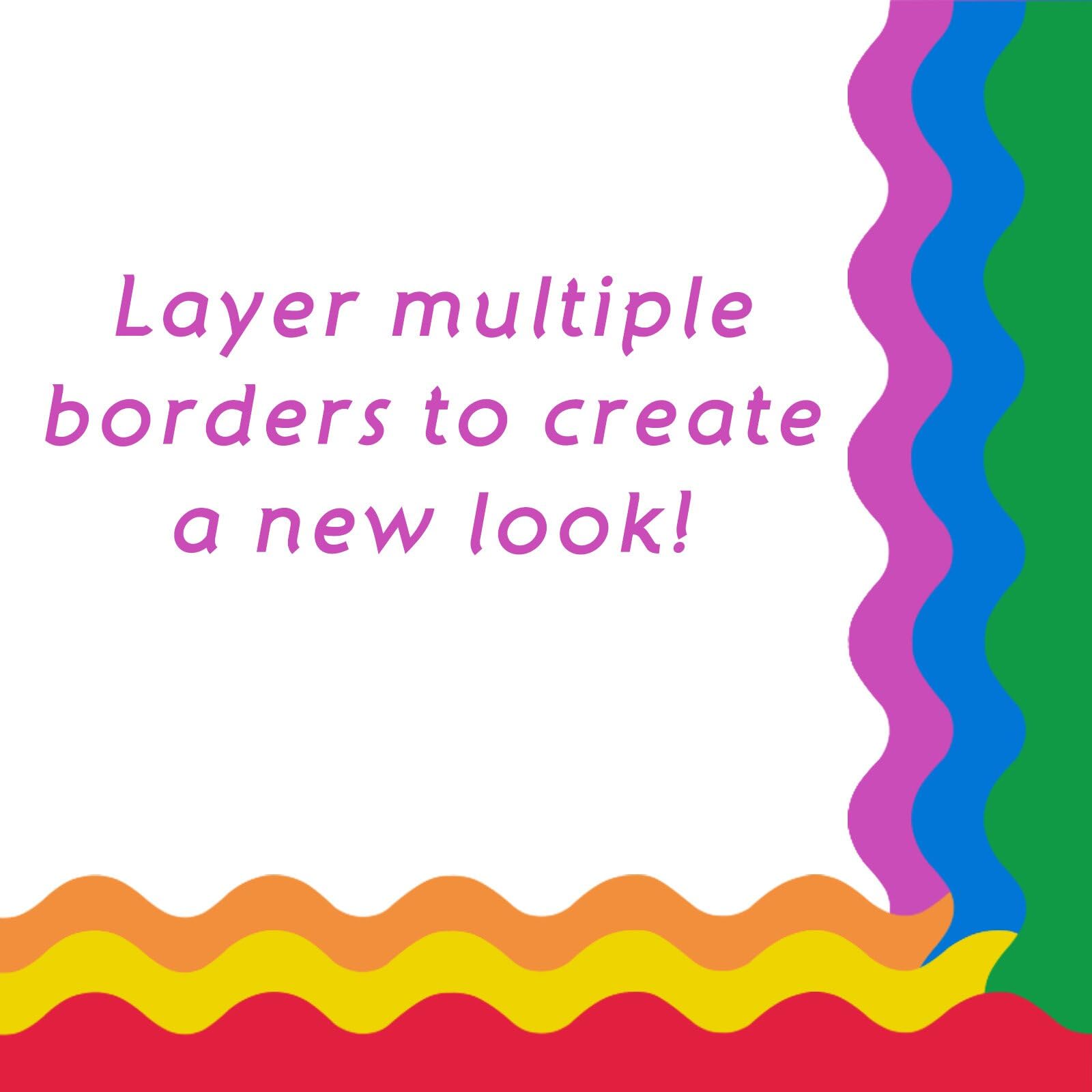 Snapklik.com : 6 Rolls Classroom Bulletin Board Trim, 196.8 Ft Colorful ...