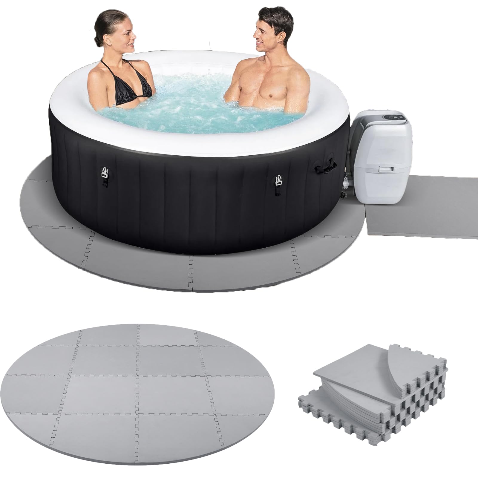 Amazon.com: Nisorpa 77 Inch Hot Tub Mat Hot Tub Pad Foundation for ...