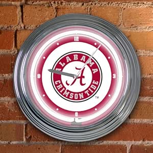 Amazon.com : 15 in Neon Clock-Alabama : Sports Related Collectibles ...
