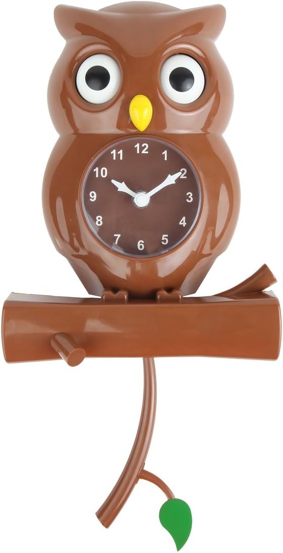 Amazon.com: Vintage Bronze Owl Table Clock - Analog Clock for Bedroom ...