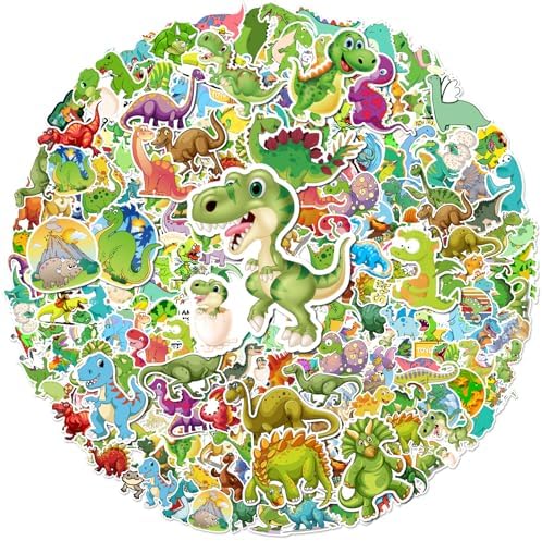 Amazon.com: Anwyll 300Pcs Dinosaur Stickers for Kid - Dino Water Bottle ...