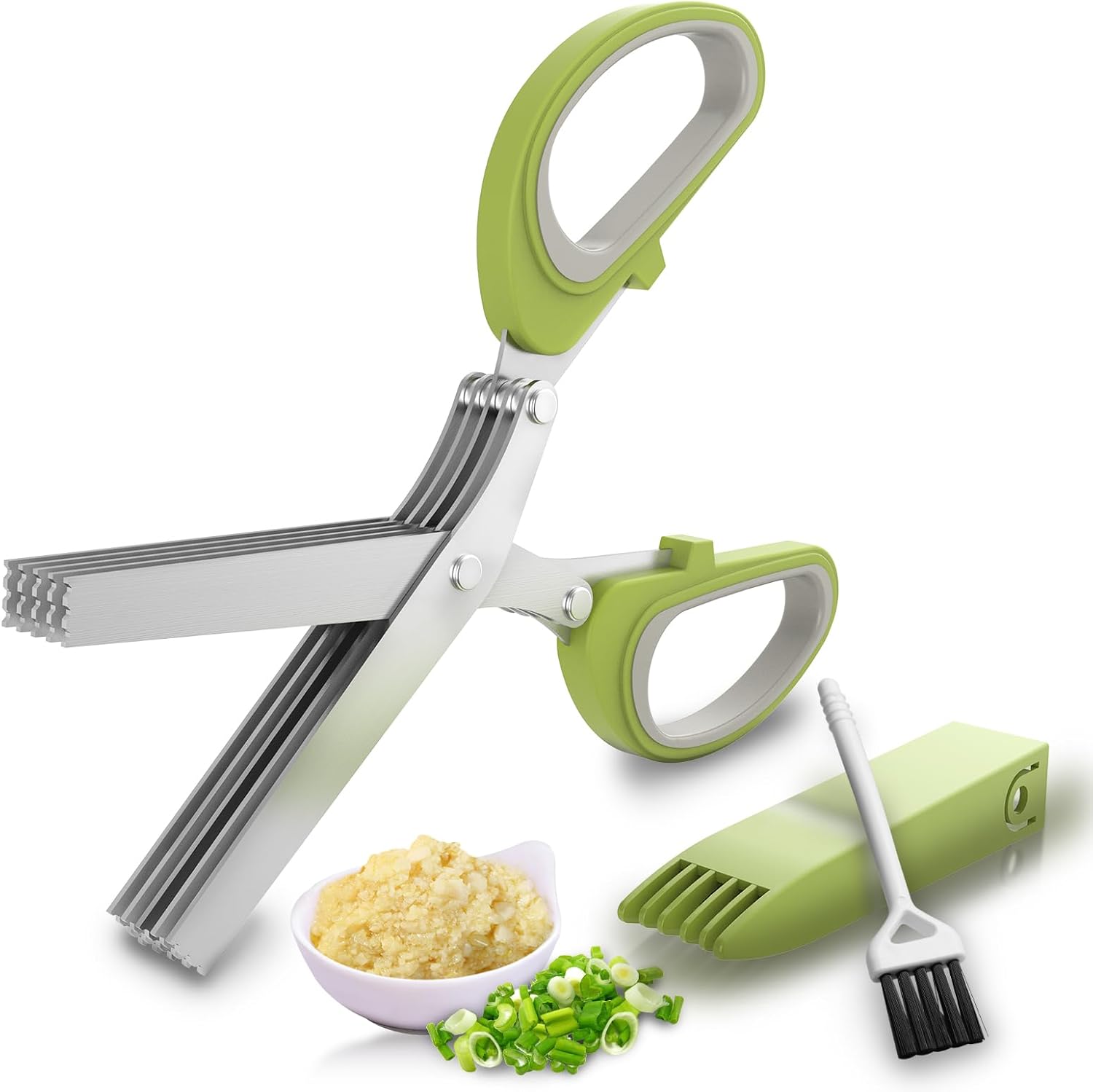 Amazon.com: LANVIYA Herb Cutter,Heavy Duty Kitchen Scissors for Food ...
