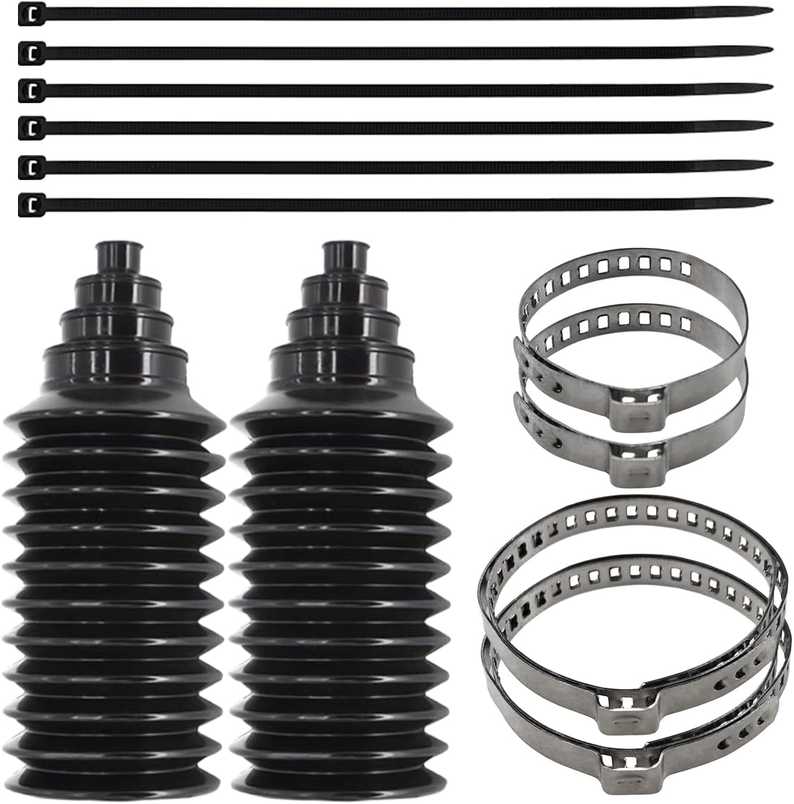 Amazon.com: 2PCS Universal Silicone Rack and Pinion Tie Rod Boots ...