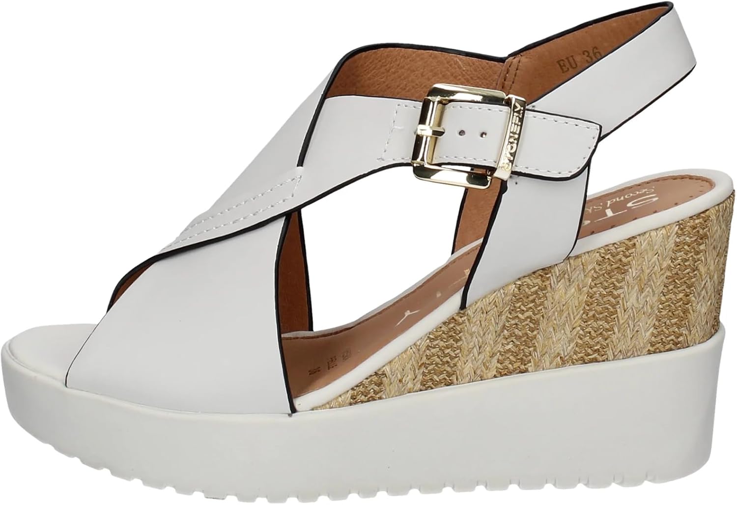 Amazon.com | Stonefly Model ELY 16 Calf LTH 151 T., white, 9 AU | Sandals