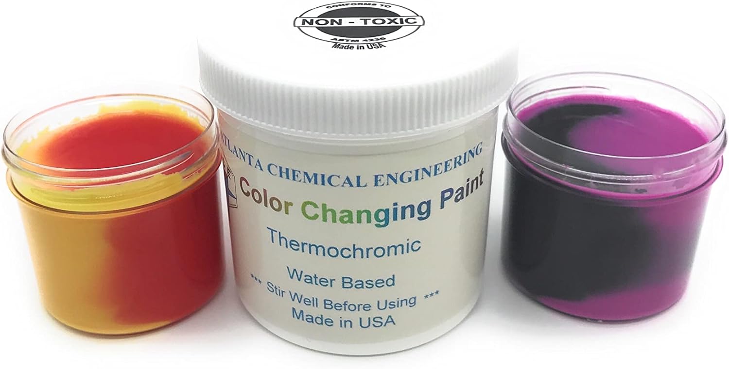 Amazon.com : Temperature Heat Activated Color Changing Thermochromic ...