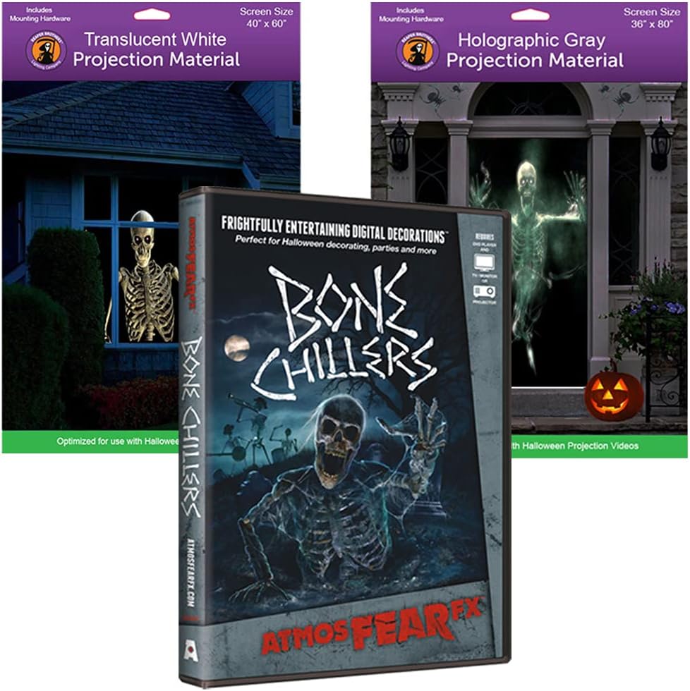 Amazon.com: AtmosFEARfx Bone Chillers Halloween Digital Decoration DVD ...