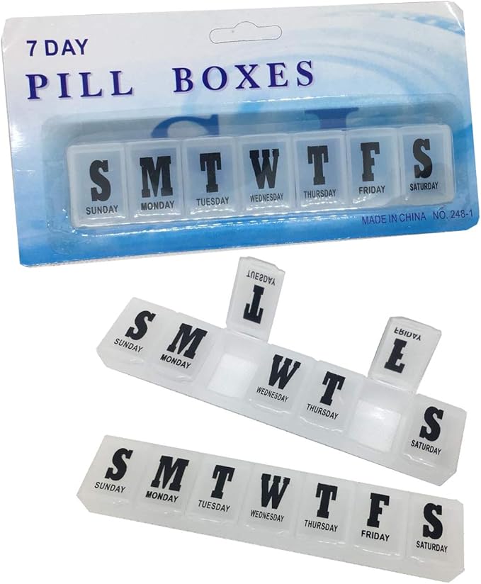 7 Day A Week - Weekly Pill/Medication Dispenser : Amazon.co.uk: Health ...