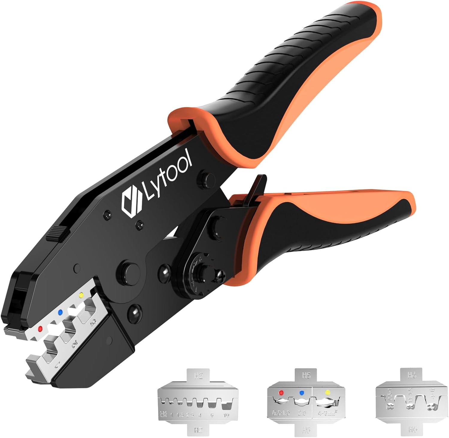 Lytool Wire Crimping Tool for Heat Shrink Wire Connectors, 4PCS Ratcheting Wire Crimper Pliers ...