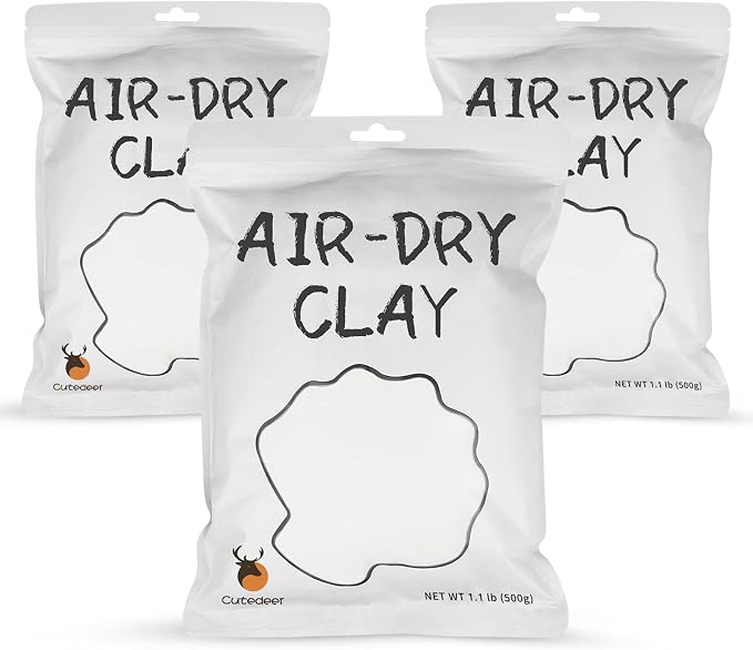 Amazon.com : Air Dry Clay - White, 3.3lb Soft Foam Modeling Clay, DIY ...