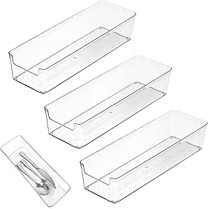 Amazon.com: Rainmae Cutlery Storage Organizer, Plastic Pantry and ...