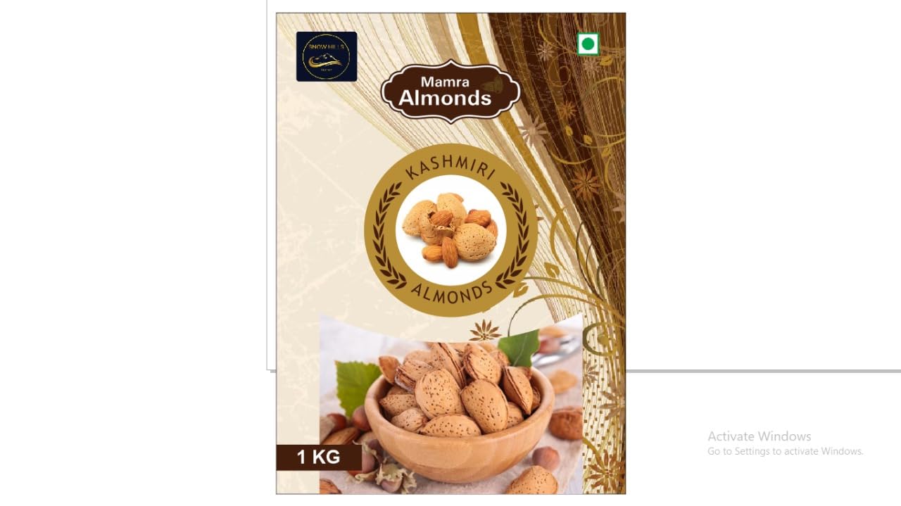 ORGANIC KASHMIRI MAMRA ALMONDS/BADAM (Kashmiri soft shell Mamra Badam ...