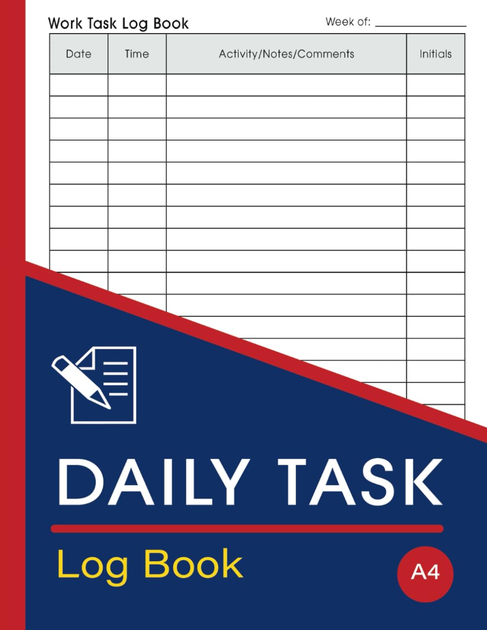 Daily Task Log Book: Monitor and Record Work Progress : Publications ...