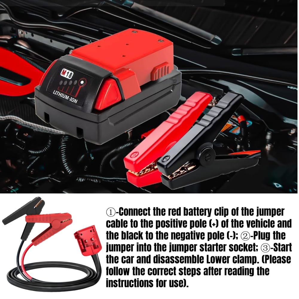 Snapklik.com : Jumper Starter For Milwaukee M18, Battery Jumper Starter ...