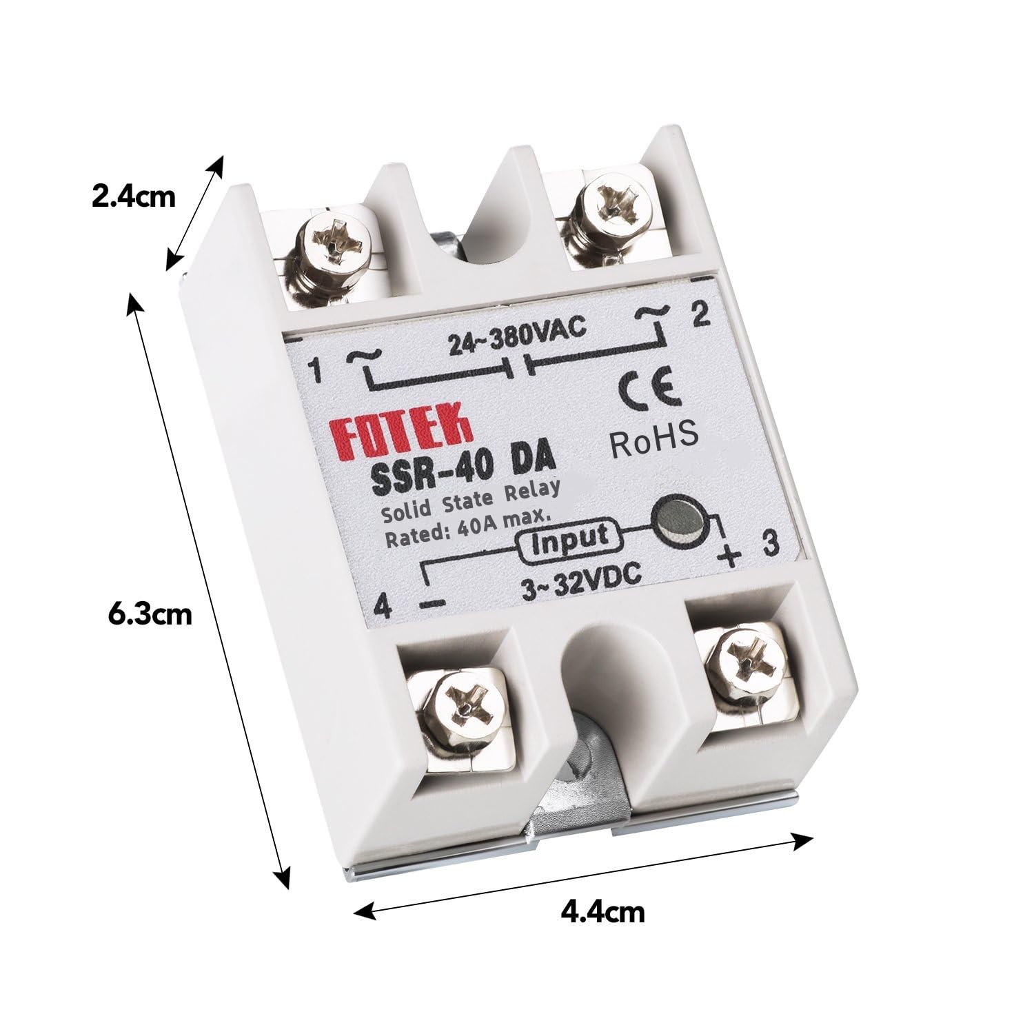 Snapklik.com : 3PCS SSR-40DA Solid State Relay Single Phase Semi ...