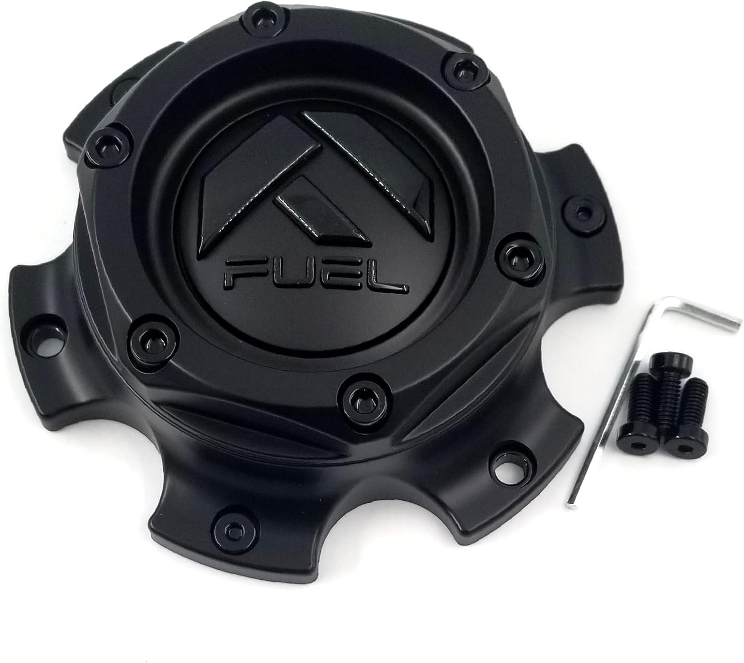 Amazon.com: Fuel Off-Road Matte Black Wheel Center Cap with Black ...