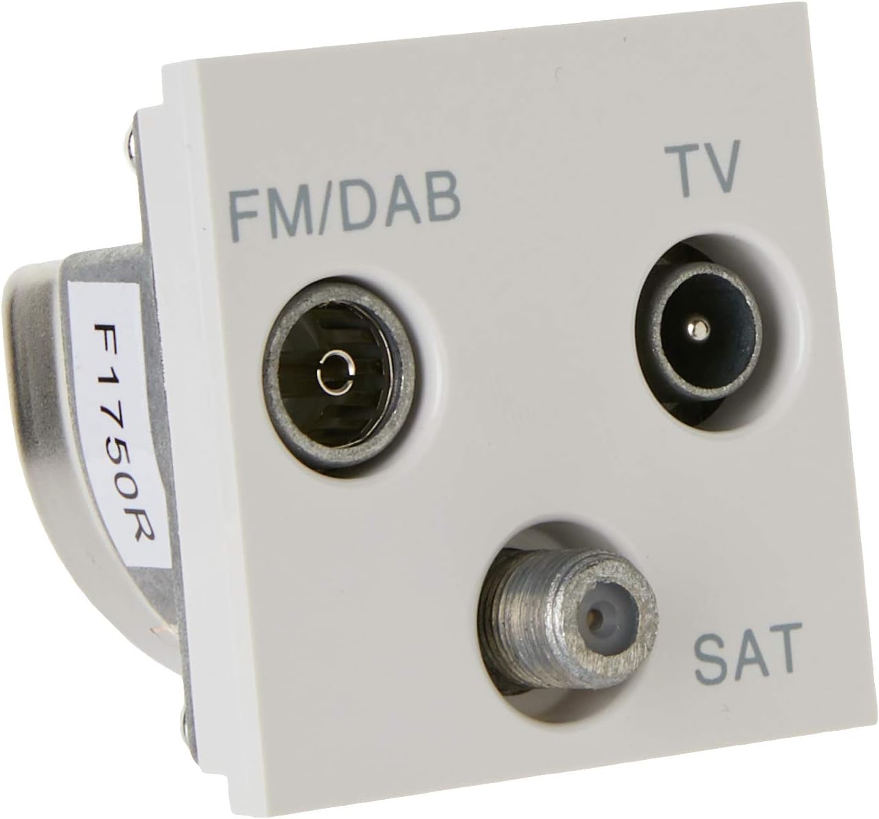 MK Electric Logic Plus TV-FM/DAB/Satellite Triplexer Triple Outlet Two ...