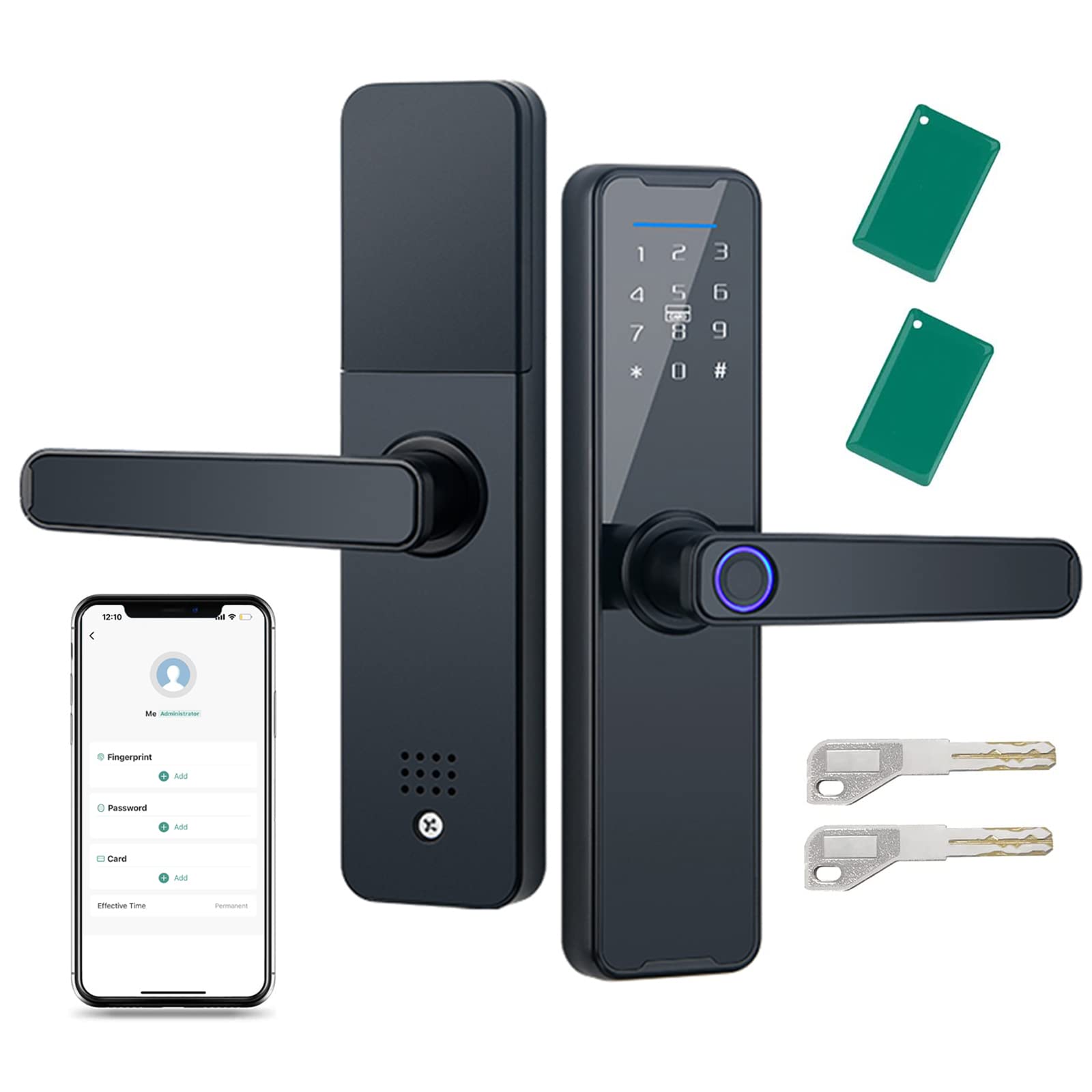 CaninKart Smart Door Lock, Biometric Fingerprint Door Lock, Keyless ...
