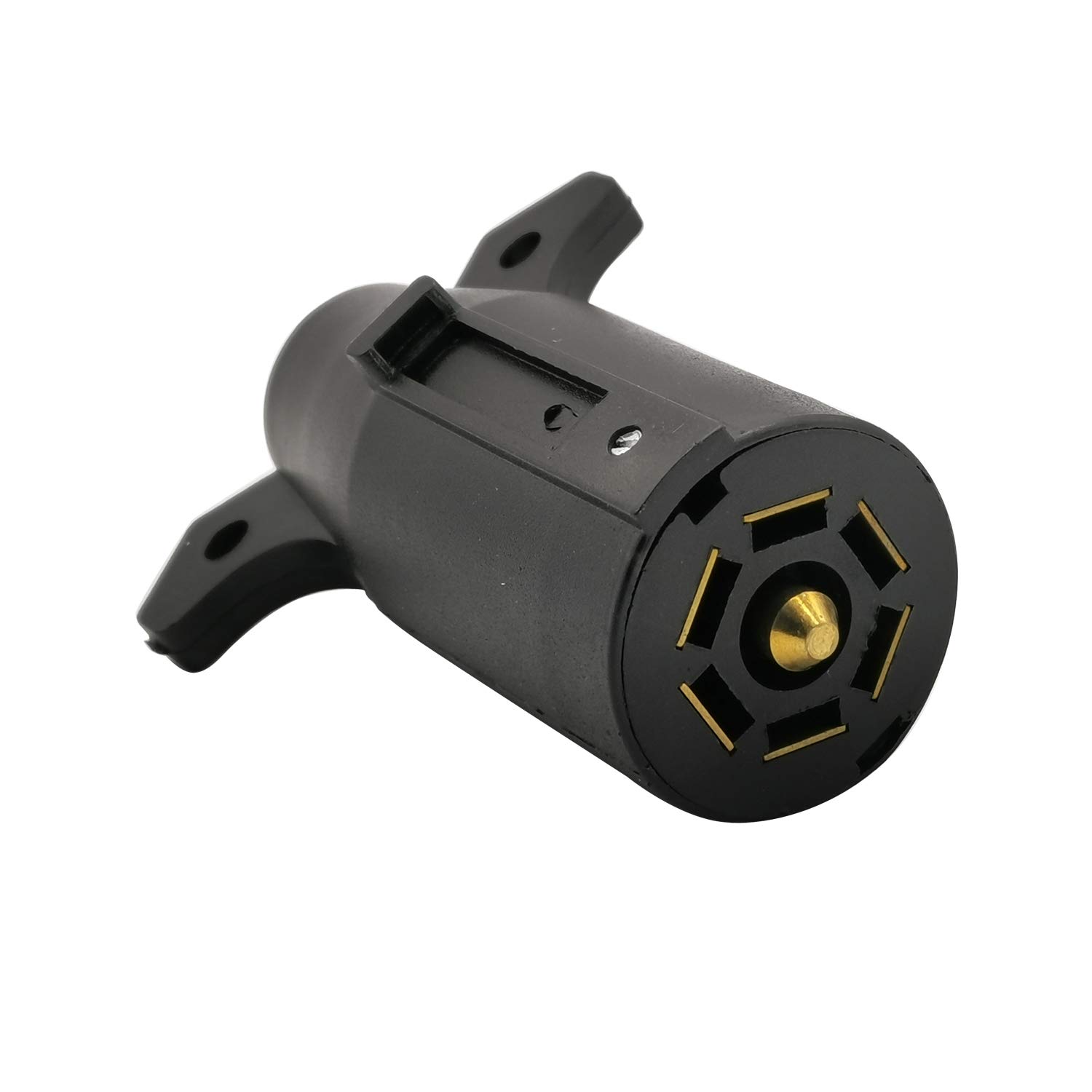 Amazon.com: 12V 7 Pin Trailer Plug Connector Plastic 7 Way Trailer ...