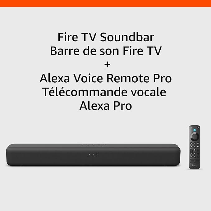 Amazon Fire TV Soundbar with Alexa Voice Remote Pro Bundle