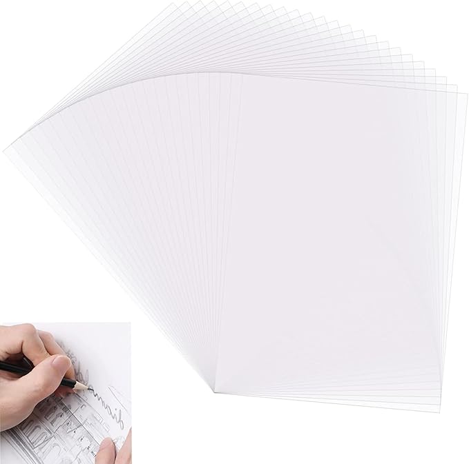 Tracing Paper a4, 100 Sheets Translucent Tracing Paper, Drafting Paper ...