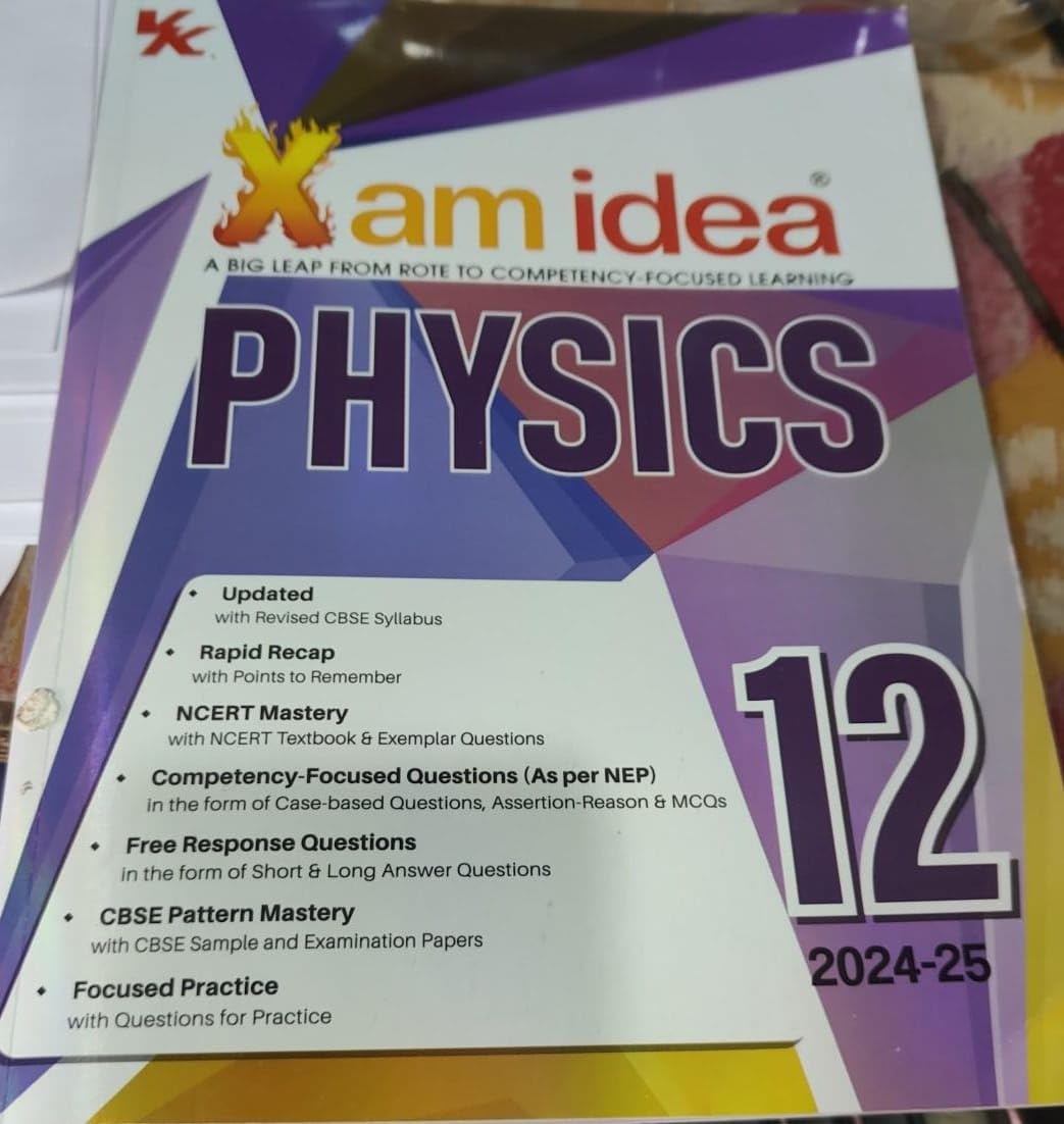 Xam idea Physics Class 12 Book Chapterwise Question Bank NCERT Questions Included 2024-25 Exam ...