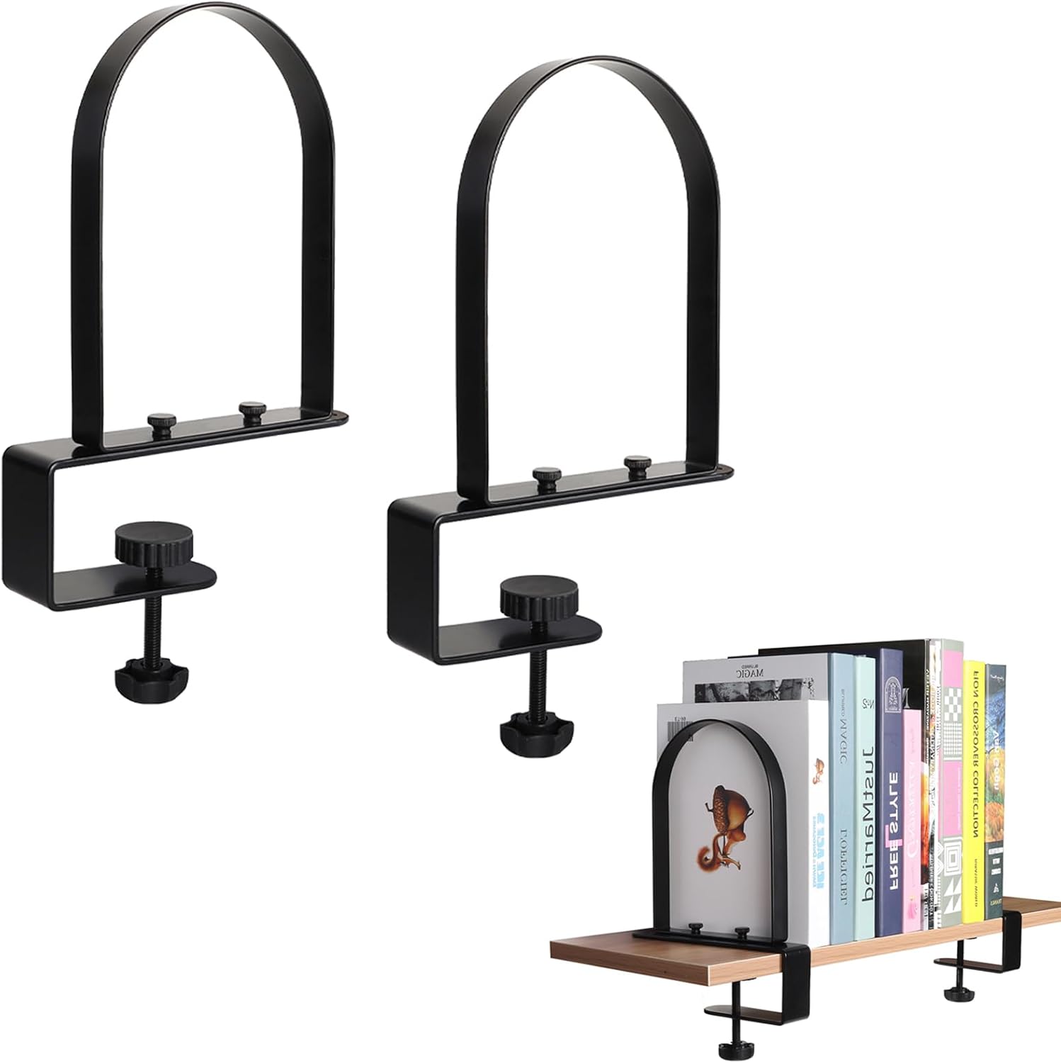 Amazon.com: WOMACO Book Ends for Heavy Books, Heavy Duty Bookend for ...