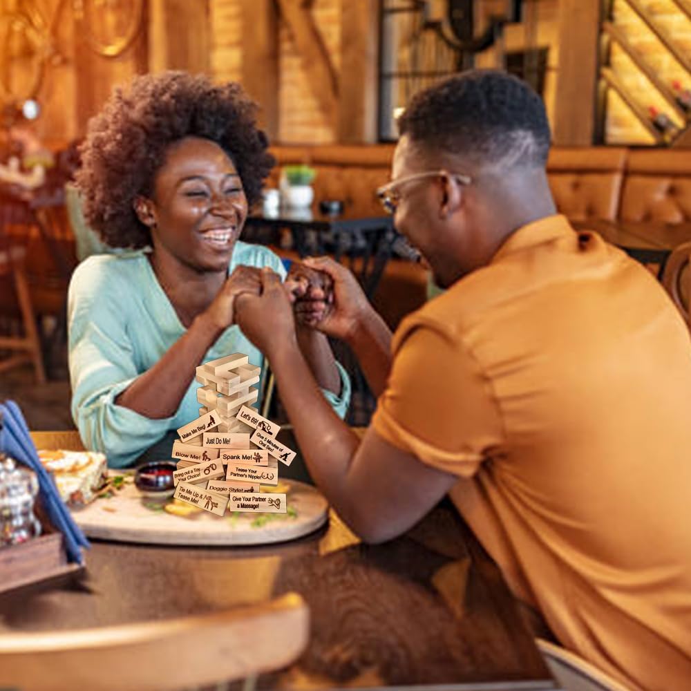 Tumbling Tower Blocks Super Naughty Block Tower Game Couple Activities ...