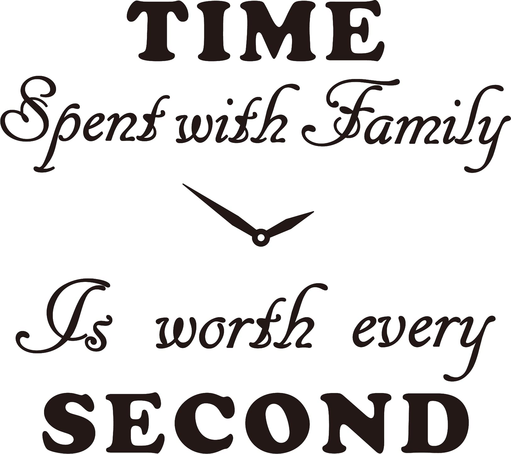 Vinyl Wall Decal Clock