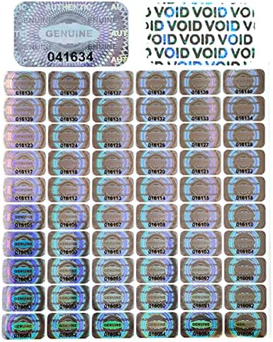 Amazon.com : Anti-Counterfeit Packaging Authentic Hologram Labels ...