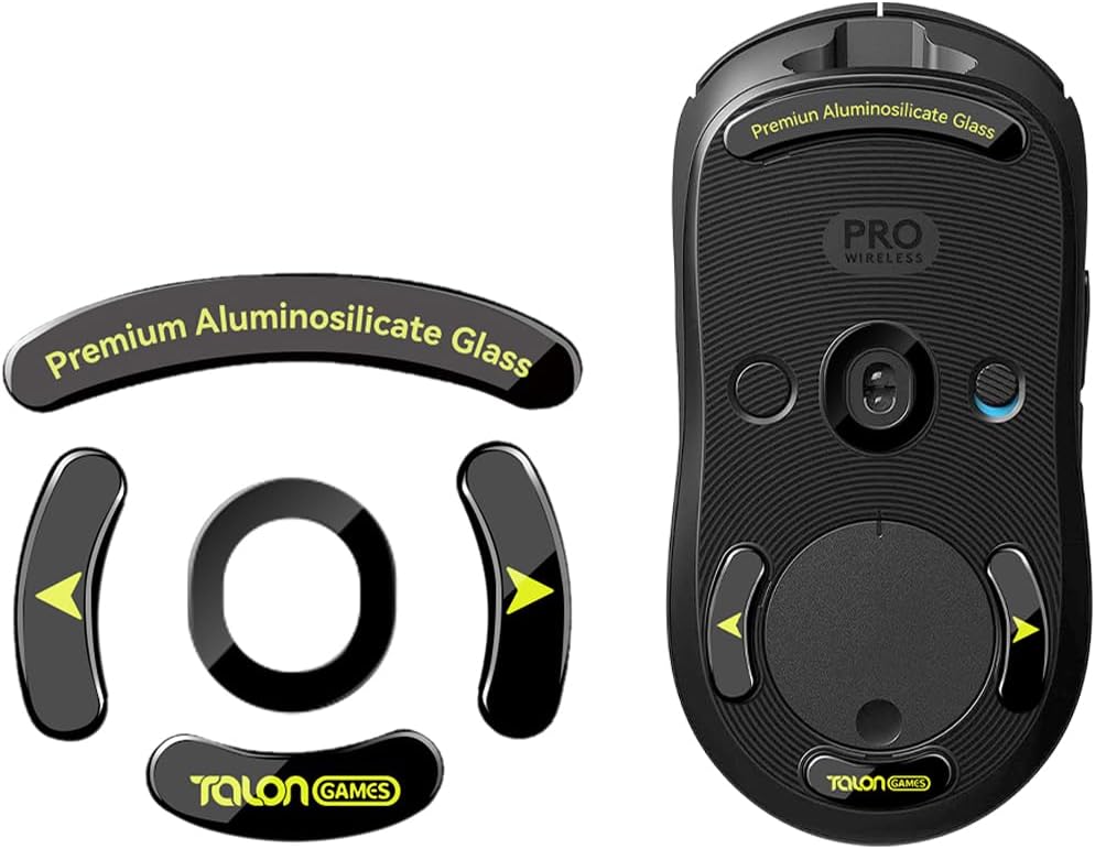 Amazon.com: TALONGAMES Curved Edges Ultra Strong Glass Mouse Feet ...