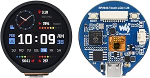 Amazon.com: 1.28inch Round Touch LCD Based on Raspberry Pi RP2040 Microcontroller Chip, 240x240 ...