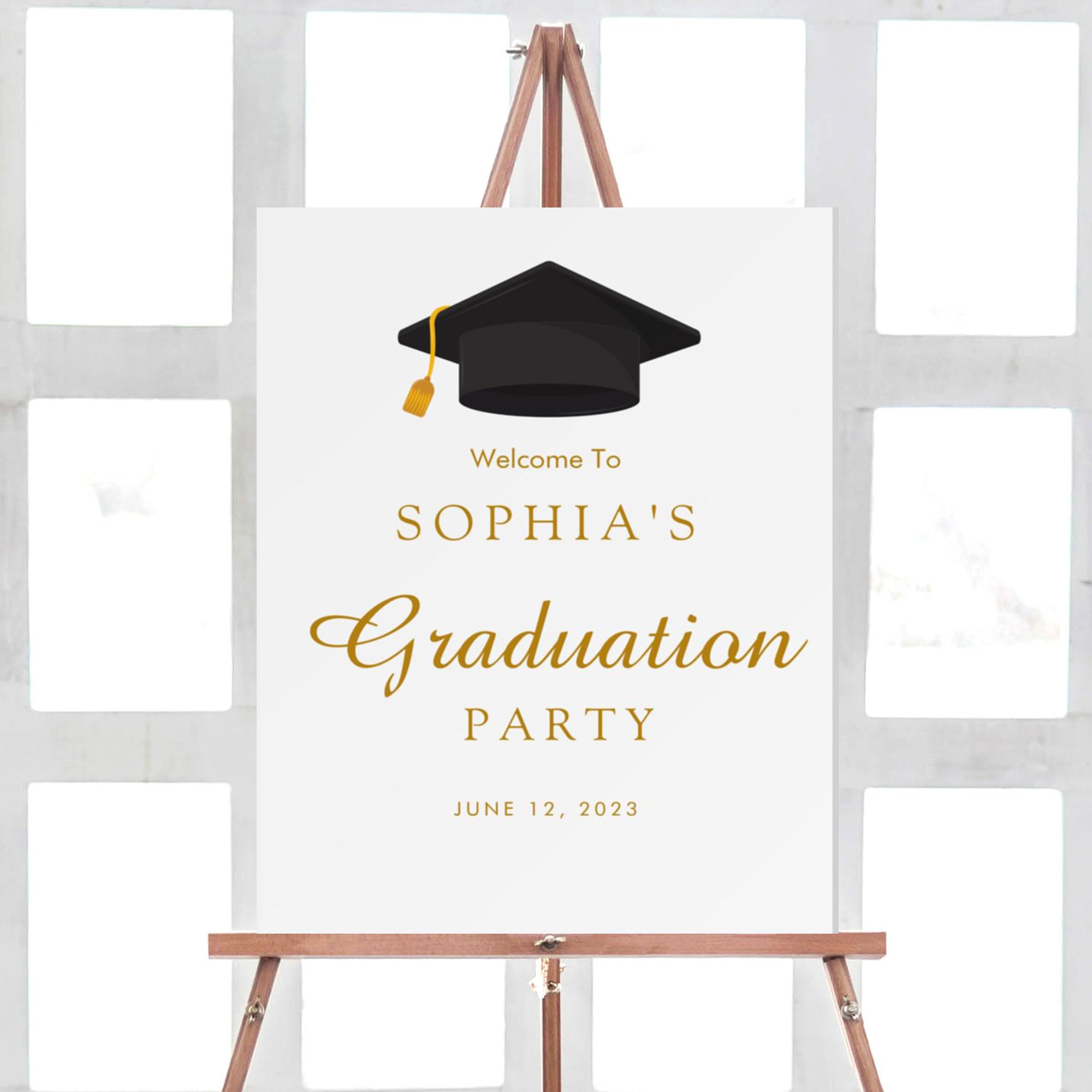 Gifts4u Personalized Graduation Party Poster Graduation Welcome Sign ...