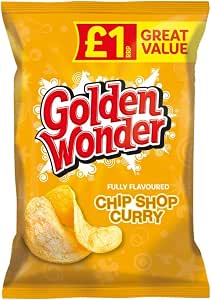 Golden Wonder Chip Shop Curry Flavour Crisps 57g x 18 PMP : Amazon.co ...