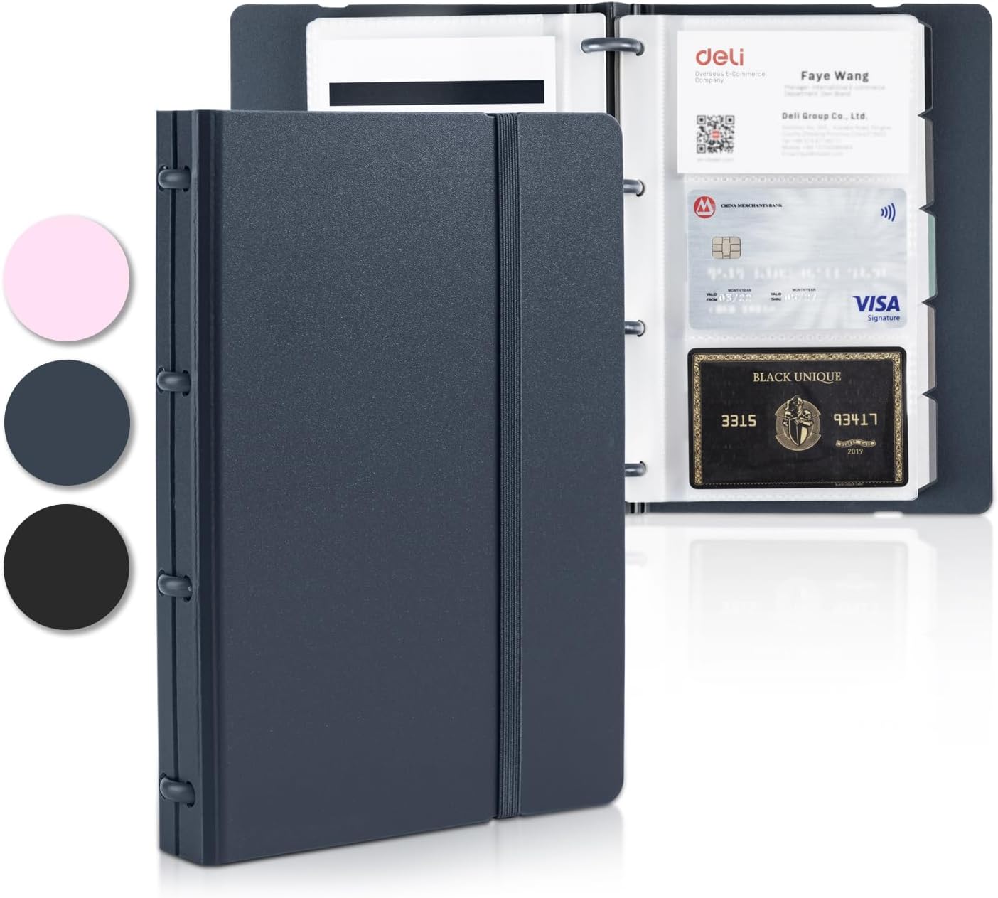 Amazon.com : Hoteam Business Card Holder 2.2 x 3.5 Inch Index Card ...