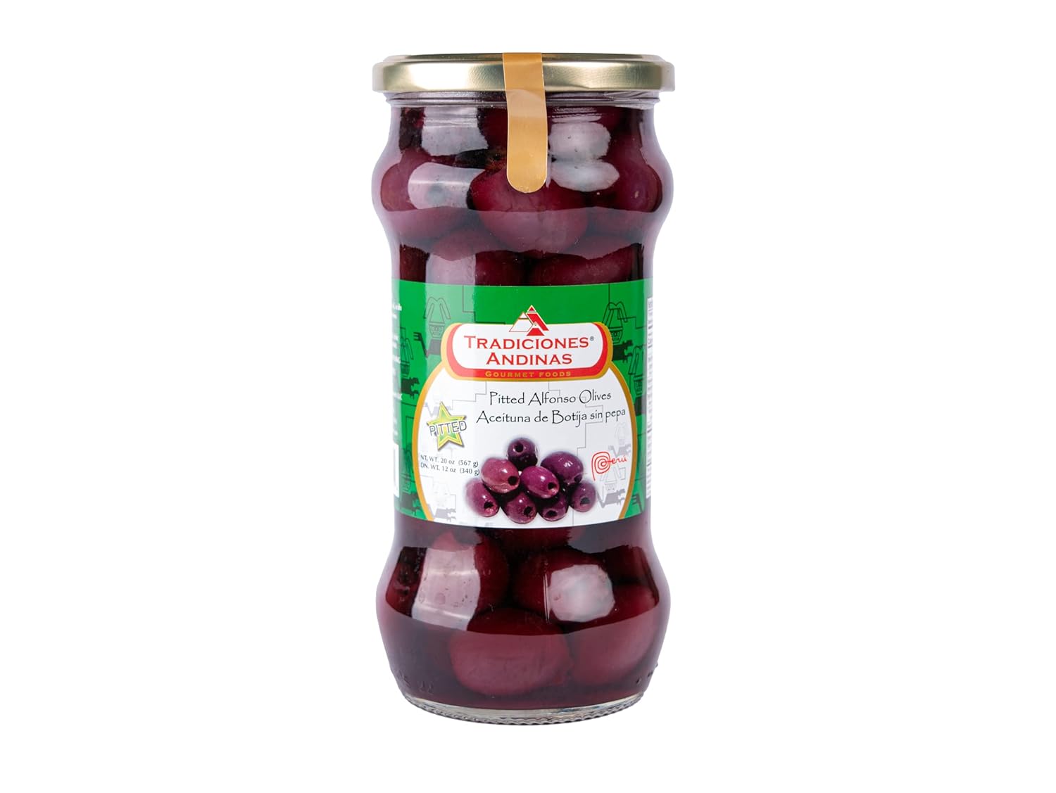 Amazon.com : Tradiciones Andinas Alfonso Pitted Olives 20 oz ...