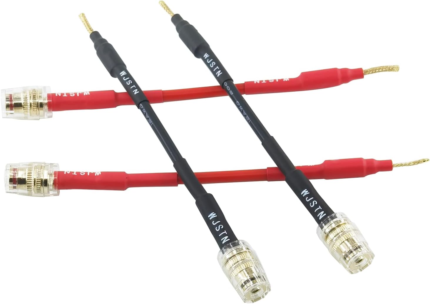 Amazon.com: Monoprice 9438 Gold Plated Speaker Pin Plugs - 5 Pairs ...