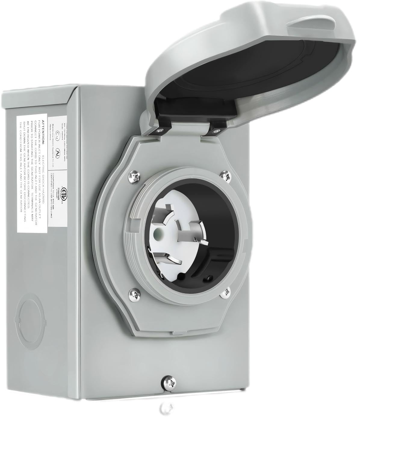 Snapklik.com : enSkate 30 Amp Generator Inlet Box - NEMA L14-30P Power ...