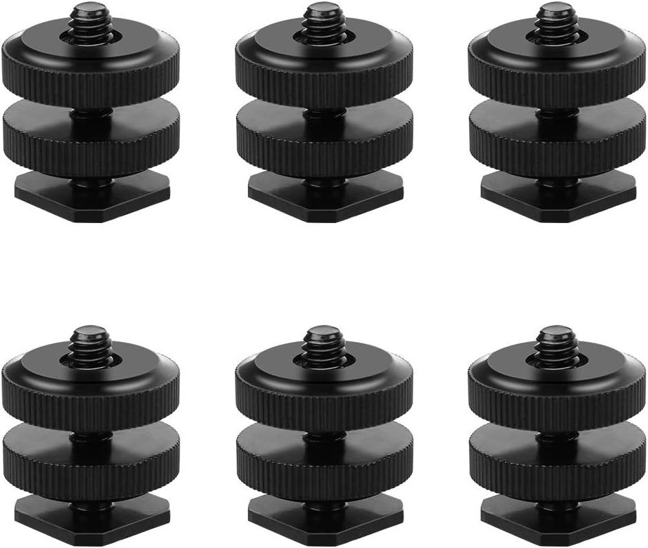 Rnitle Kamera Blitzschuh Adapter[2 Stück],Stativgewinde für Blitzschuh ...