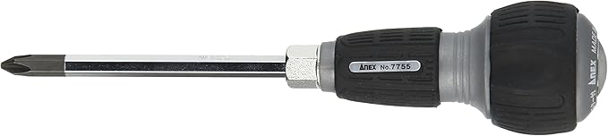 Amazon | アネックス(ANEX) ドライバー 差替式 叩けるハンドル ボルスター付 ビット付 No.7755-P2 | DIY・工具・ガーデン