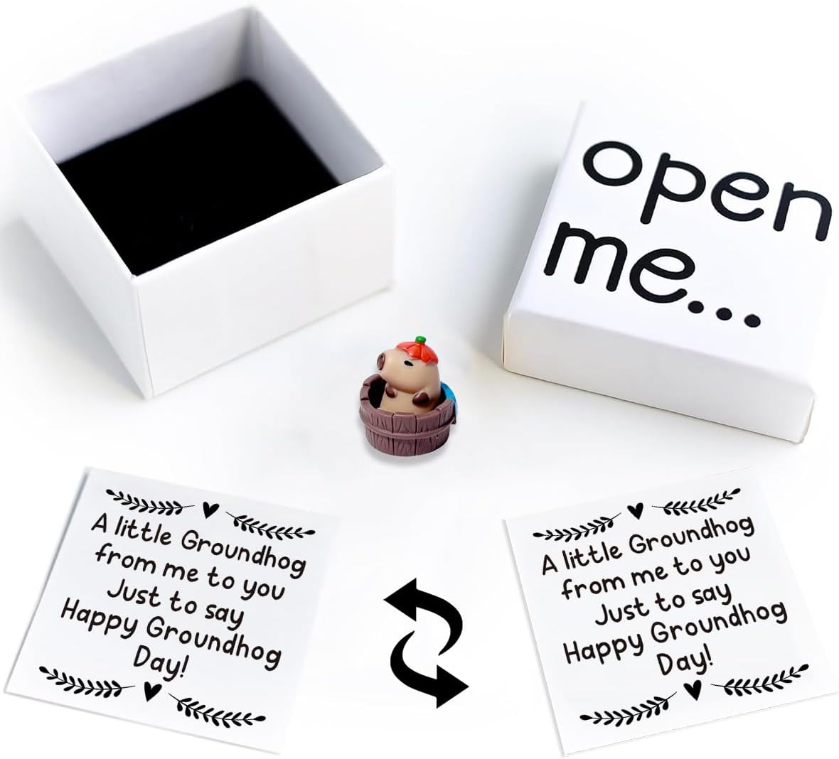 Amazon.com: Lomacan Cute Groundhog Gifts for Friends Coworkers ...