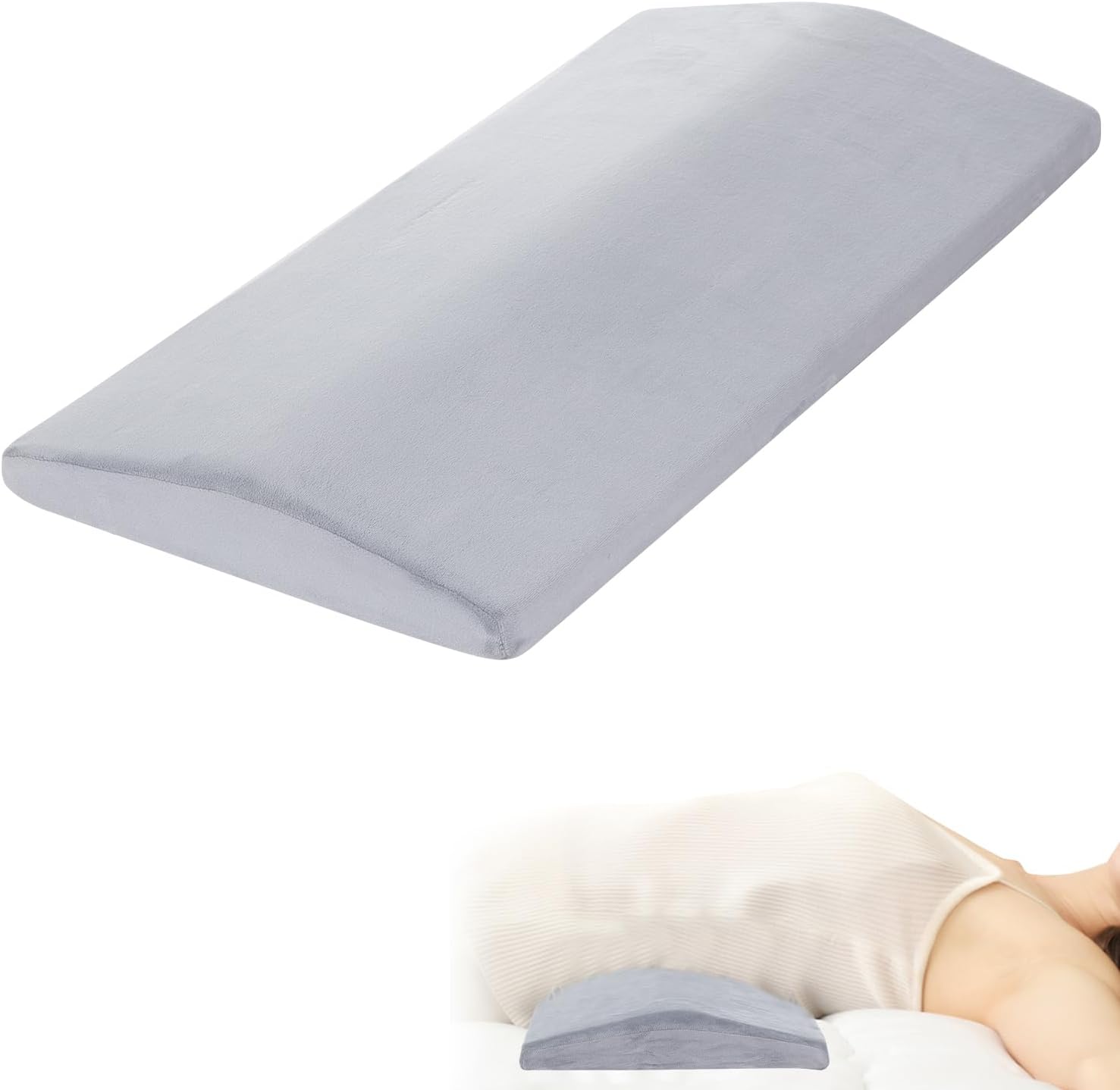 Amazon.com: OUGMMGOU Lumbar Support Pillow, Memory Foam Back Support ...