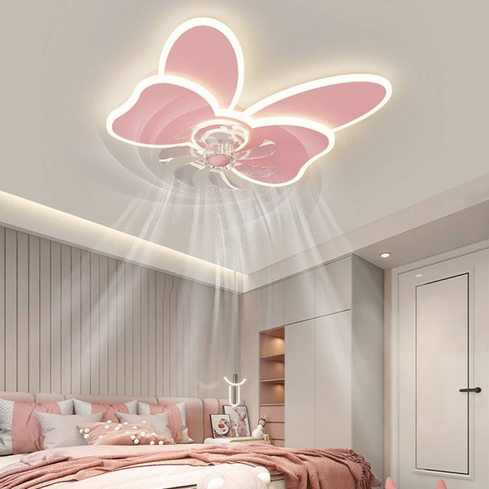 USMJQVZ Modern Nordic Butterfly Fan Lights, Children's Fan Lights, Boys ...