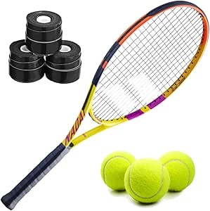 Amazon.com : Babolat Nadal 19 Inch Rafa Tennis Racquet Bundled with 3 ...