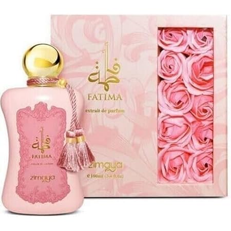 Amazon.com : Afnan Zimaya Fatima Pink Extrait de Parfum for Women, 3.4 ...