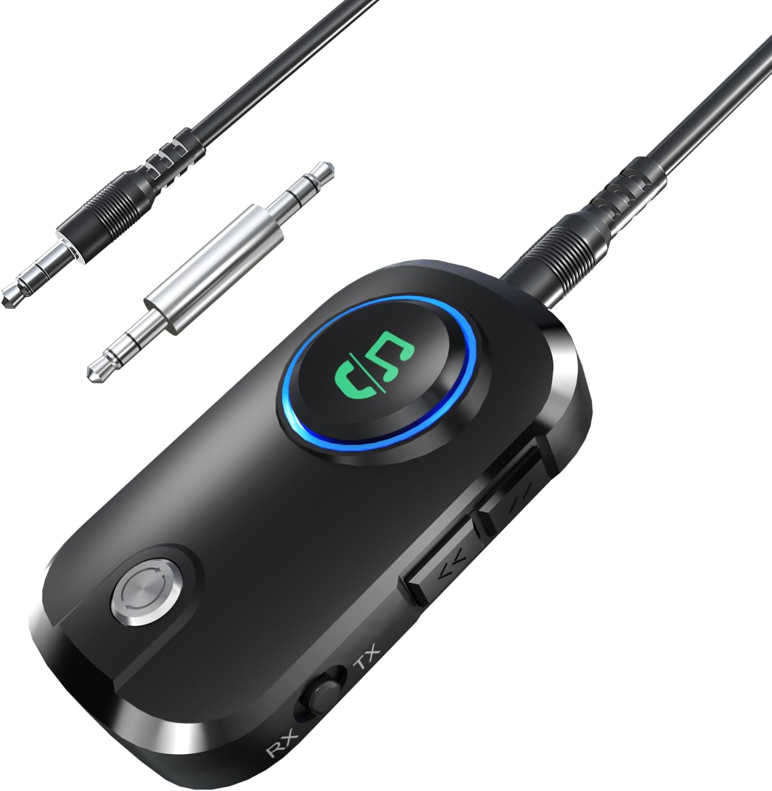 Amazon.co.jp: エレコム Bluetooth トランスミッター & レシーバー (受信機 + 送信機) 24時間連続再生 ...