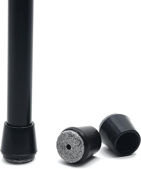 Furnigear 7/8" Chair Leg Tips Caps with Felt Chair Leg Floor Protectors ...