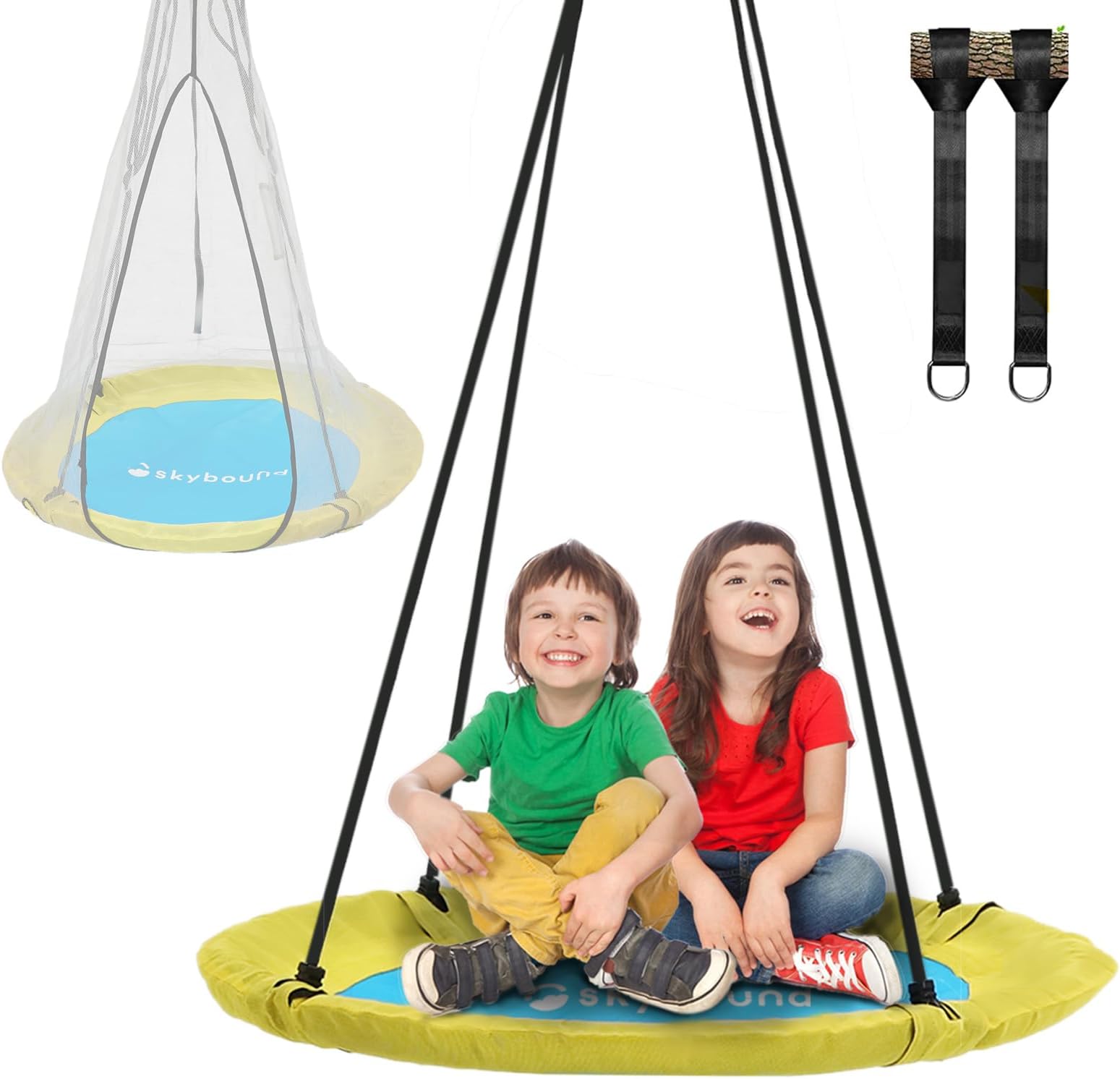 Amazon.com: SkyBound Tree Swing Saucer Swing - 600LB Weight Capacity ...