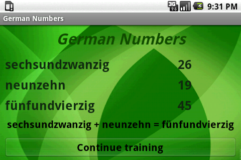 Learn German Numbers - App on Amazon Appstore