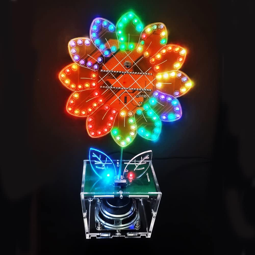 Amazon.com: DIY Electronic Kits Soldering led Colorful Sunflower 51 ...