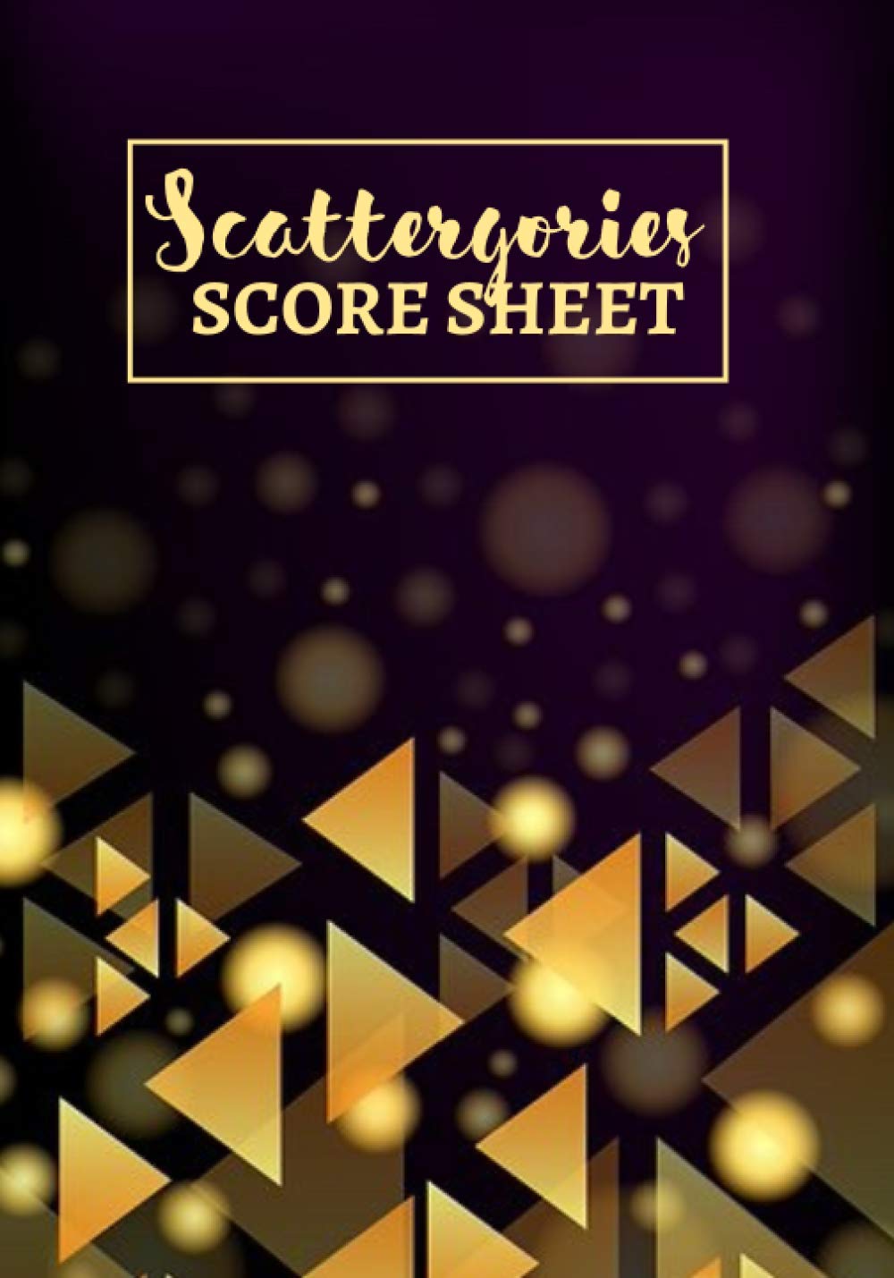 Scattergories Score Sheet: Game Record Keeper Book, Scorekeeping Pads ...